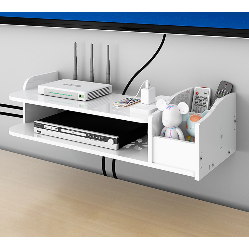 Giá Kệ đỡ Wifi treo tường chính hãng 2 ngăn chịu lực tốt, giá đỡ wifi ...