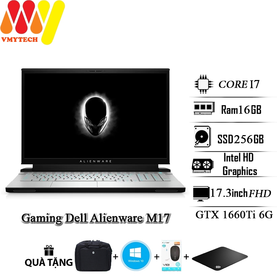 Laptop Gaming Dell Alienware M17, Core i7-9750H, Ram 16GB, ổ SSD 256GB ...