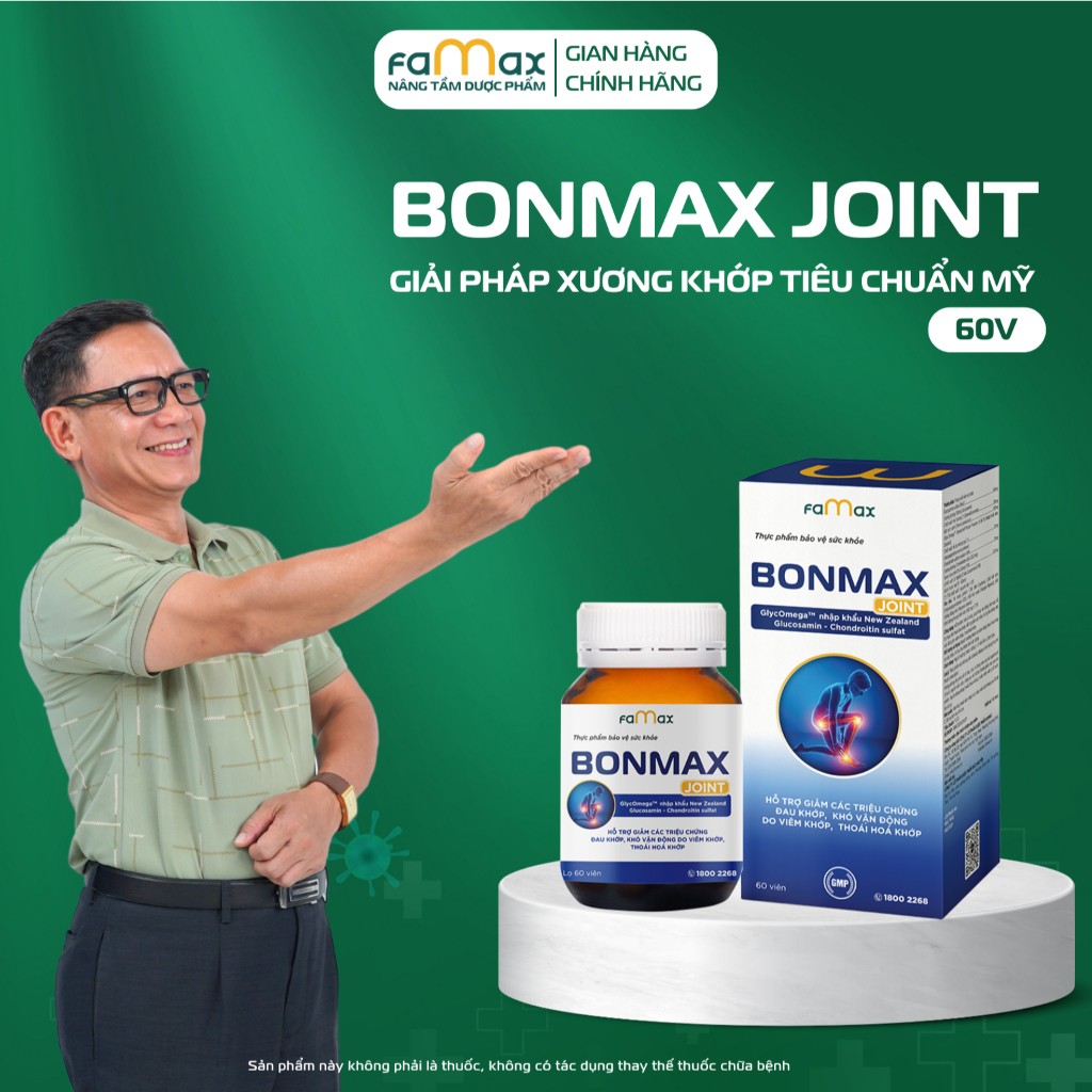 Viên uống hỗ trợ xương khớp BONMAX JOINT - Hộp 60 viên | Shopee Việt Nam