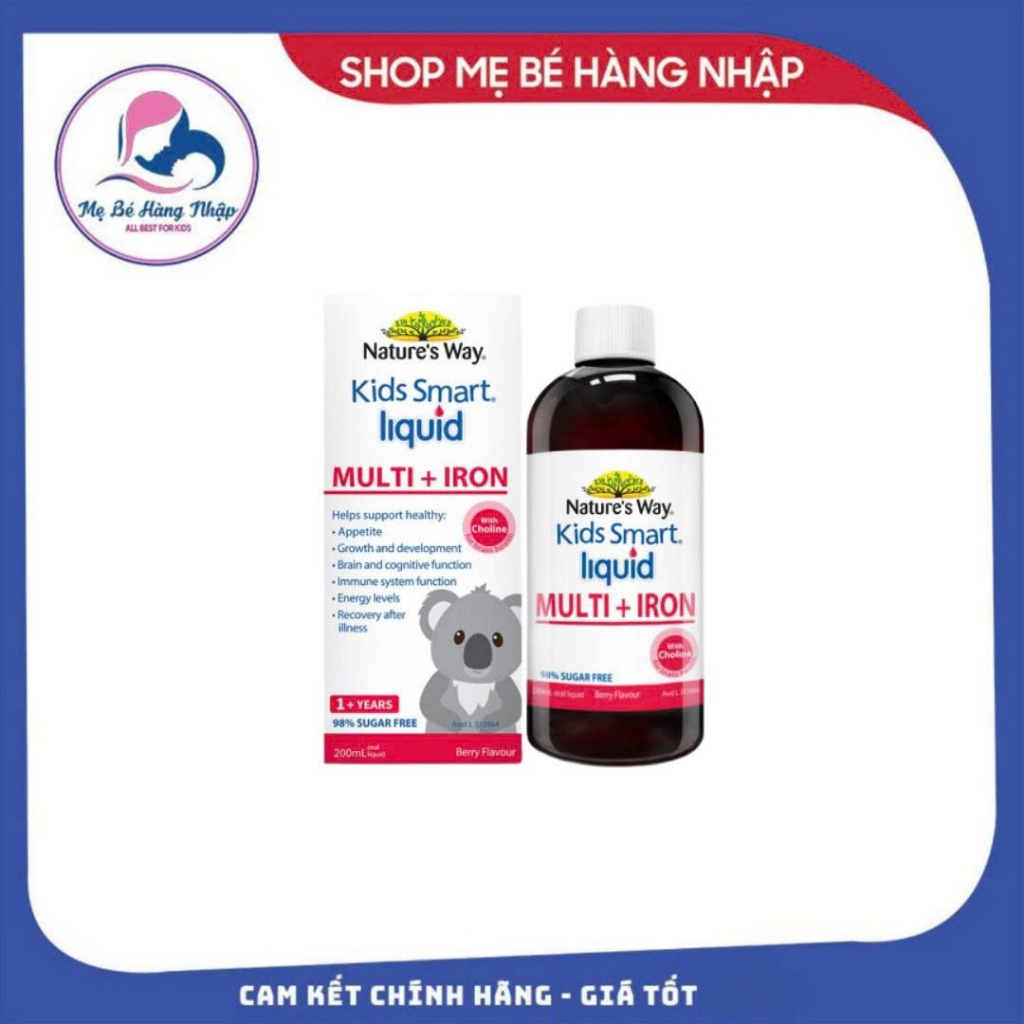 Sắt nước Nature's Way Kids Smart Liquid Multi Iron 200ml | Shopee Việt Nam