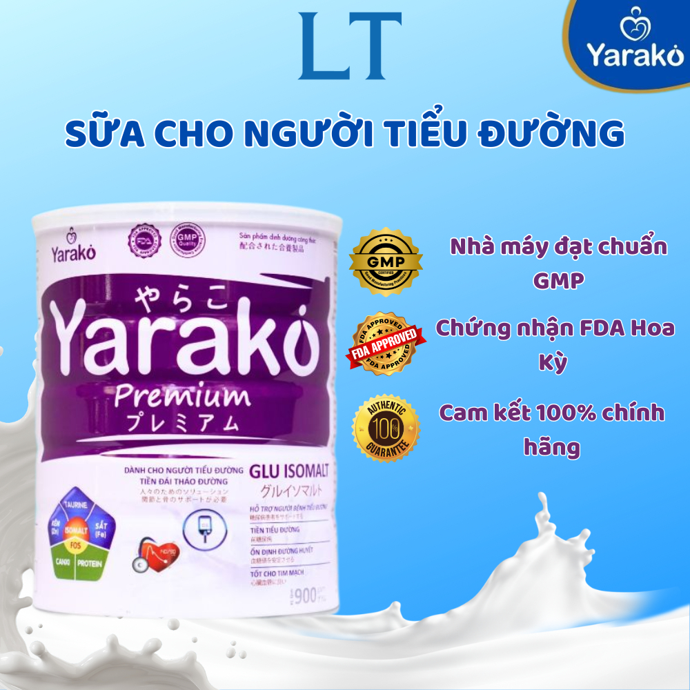 Sữa Tiểu Đường YARAKO PREMIUM GLU ISOMALT Dành Cho Người Tiểu Đường Và Tiền Đái Tháo Đường ...