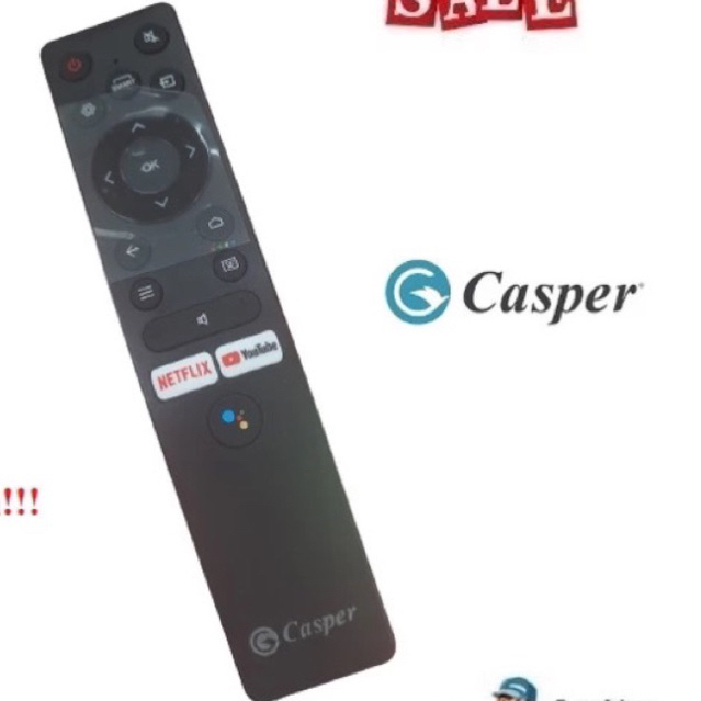 Remote Điều khiển TV Casper giọng nói nút Netflix Youtube loại cong ...