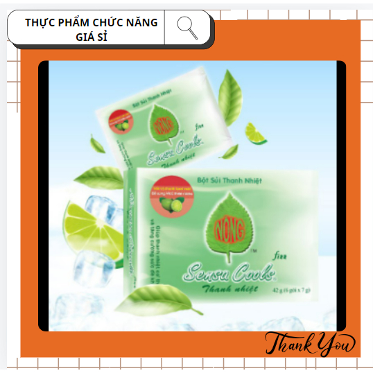 Bột sủi thanh nhiệt Sensacool - Hop 6 gói - Hỗ trợ thanh nhiệt, tăng ...
