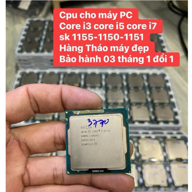 Cpu pc core i3 6100,7100,i5 3570,4590,6500,7500,8500,9500,9400F,i7 3770,4790,6700,7700,8700 ...