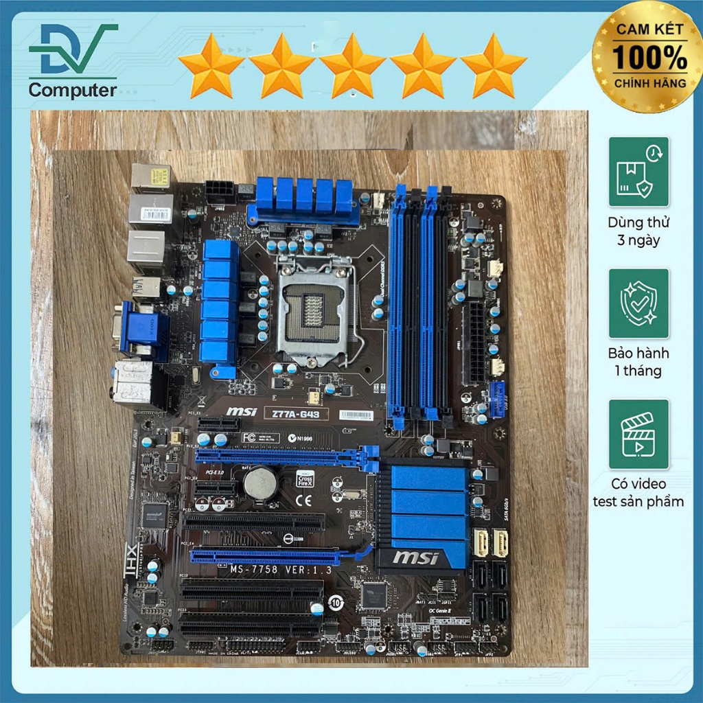 Z77 M-G43 hãng MSI hàng đẹp bảo thành 1 tháng | Shopee Việt Nam