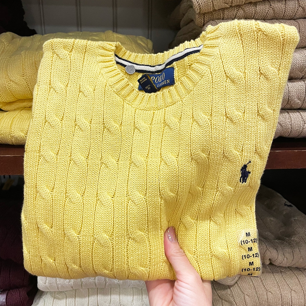 [NHIỀU MÀU] Áo len dài tay Unisex nam nữ Polo Ralph Lauren Cable-Knit ...