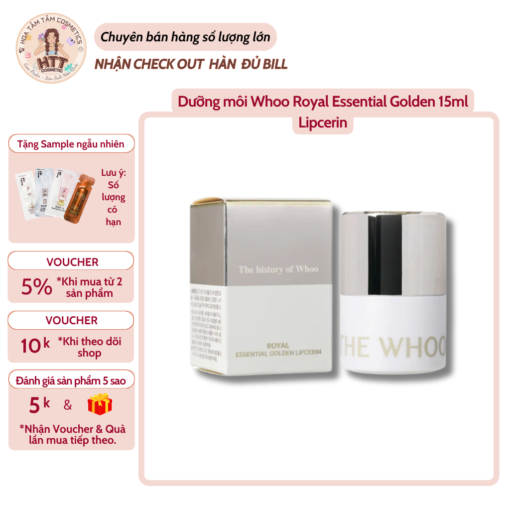 Son Dưỡng Môi Royal Essential Golden 15ml Lipcerin tinh chất vàng 24k ...