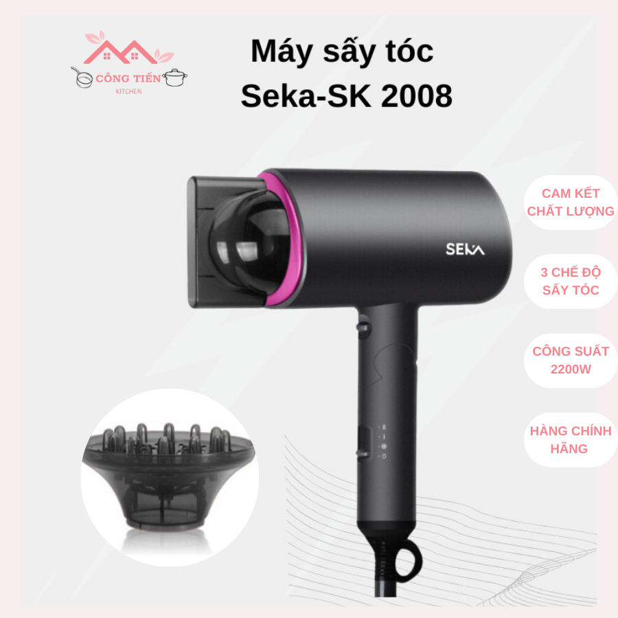 Máy Sấy Tóc 2 Chiều Seka, Máy Sấy Tóc Tạo Kiểu SK2008 Chính Hãng Bảo ...