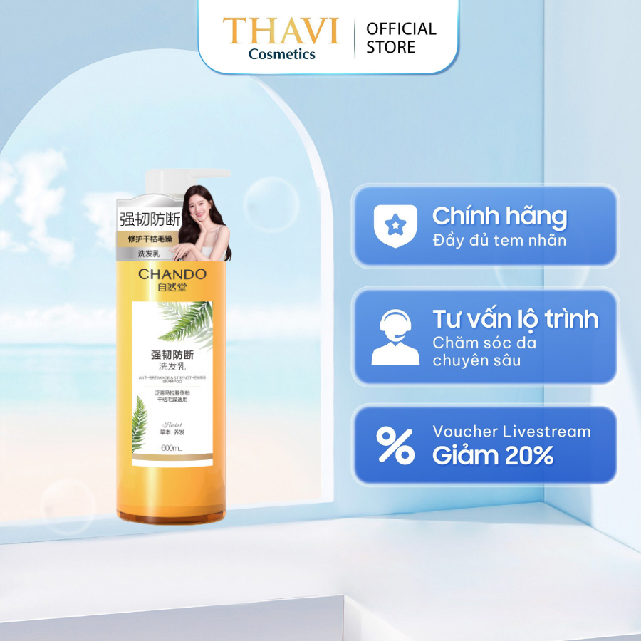 Dầu gội Ngăn ngừa gãy rụng & Dưỡng tóc chắc khỏe CHANDO Himalaya Anti ...