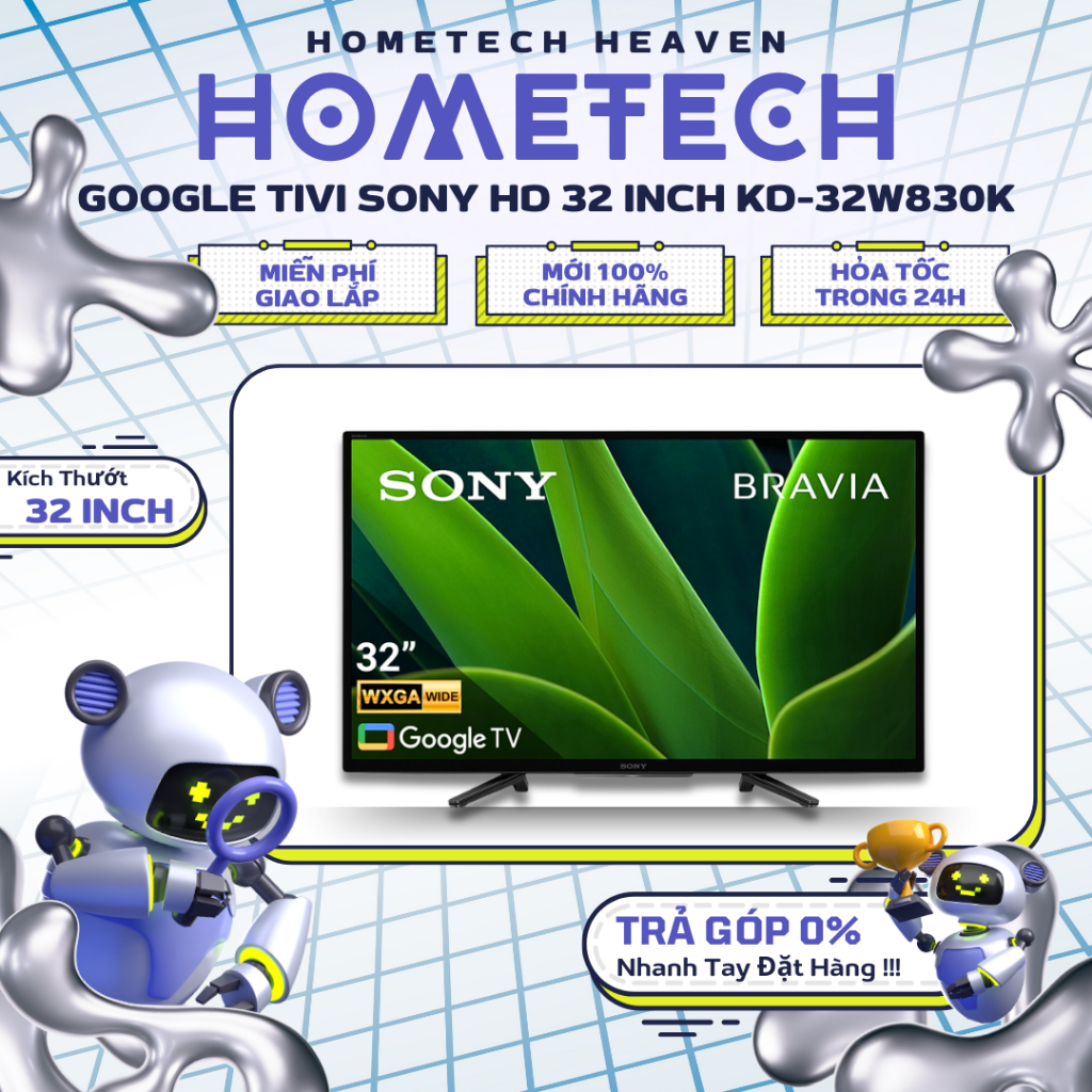 [GIAO LẮP MIỄN PHÍ] KD-32W830K - Google Tivi Sony 32 inch KD-32W830K ...