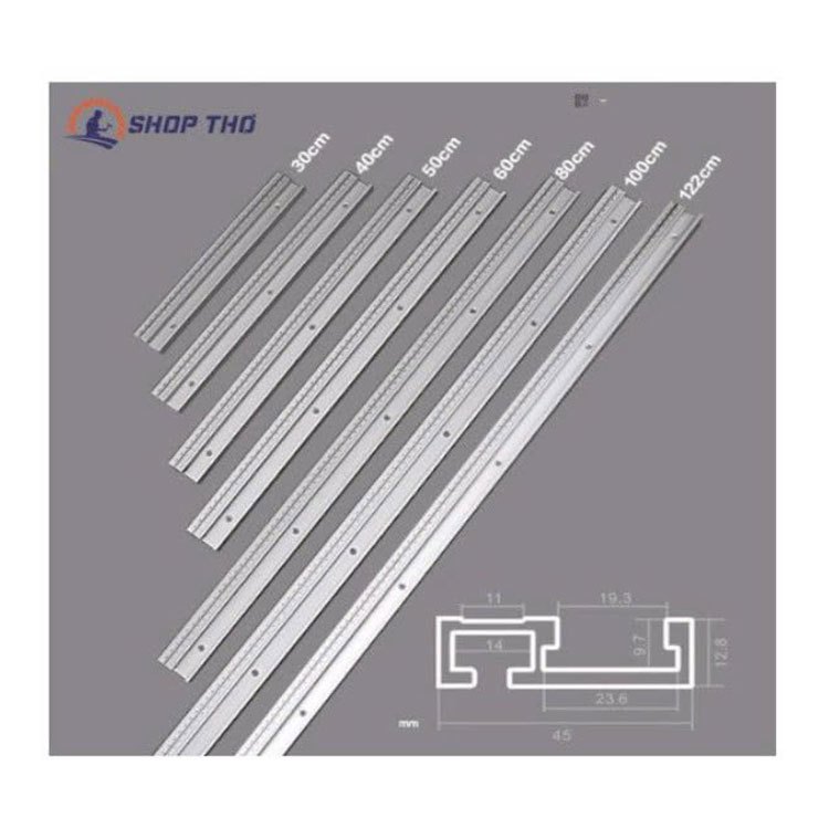 Ray nhôm, ray u, ray trượt có thước khắc liền và di chuyển Wnew ...