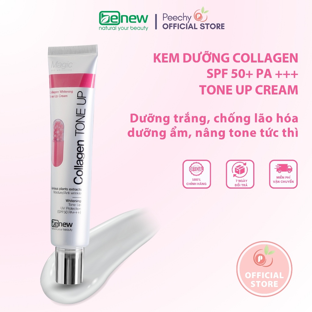 [CHÍNH HÃNG] Kem dưỡng trắng da Collagen BENEW Collagen Tone Up 40ml ...