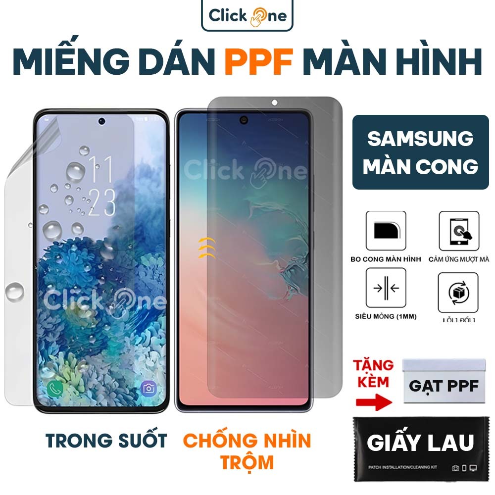 Miếng dán PPF Samsung S8,S8 Plus,S9,S9 Plus,S10,S10 Plus,S20,S20 Ultra,S21 Ultra,S22 Ultra,S23 ...
