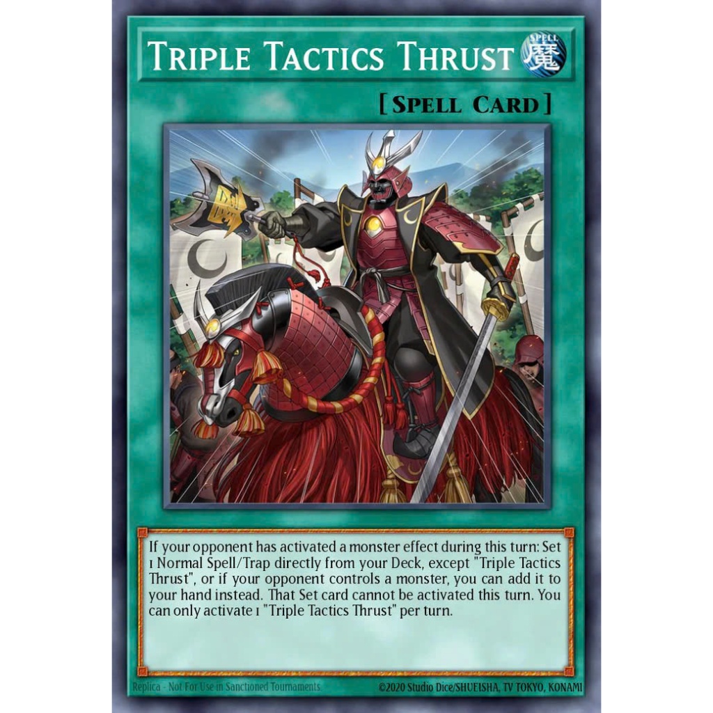 Thẻ bài yugioh chính hãng MP24-EN073 “Triple Tactics Thrust” Prismatic Secret Rare | Shopee Việt Nam