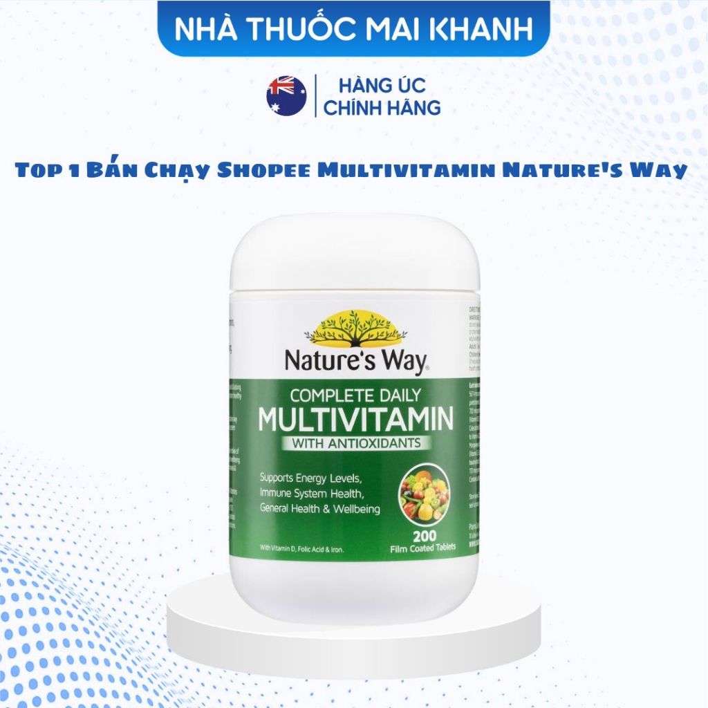 [Hàng Úc] Vitamin Tổng Hợp Nature’s Way Complete Daily Multivitamin ...