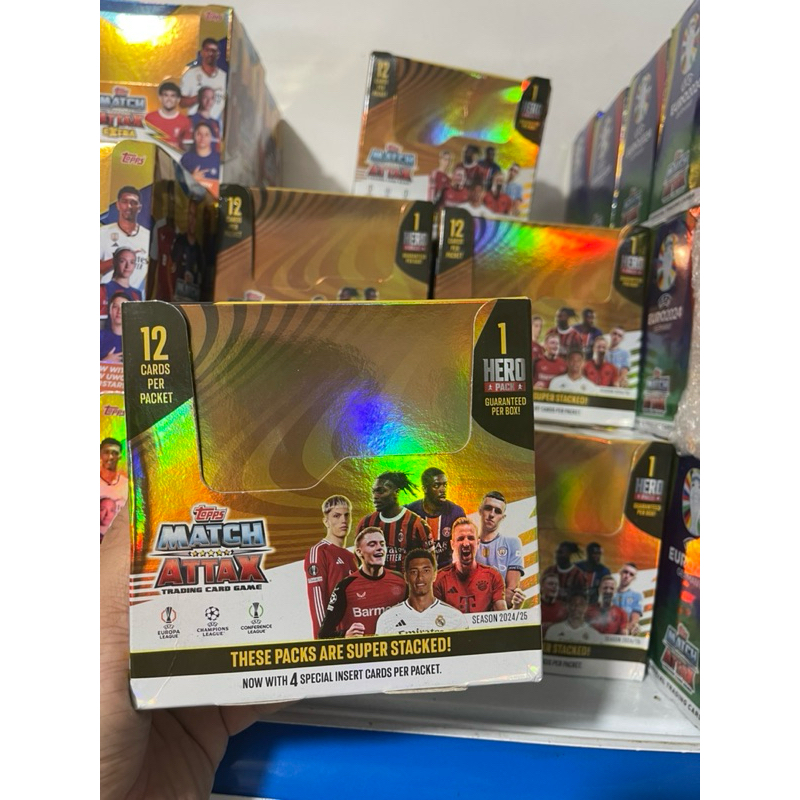 [ Full box ] Match Attax Champions League Mùa 2024/25 24/25 ( 288 Thẻ ...