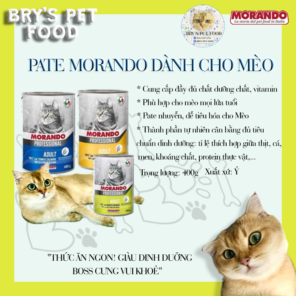 Pate Morando Professional cho Mèo 400gr | Shopee Việt Nam