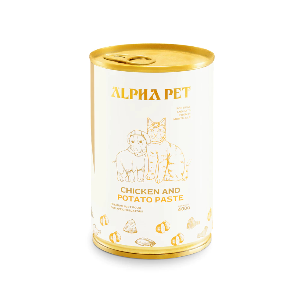PATE ALPHA PET VỊ ỨC GÀ – KHOAI TÂY 400GR | ALPHA PET CHICKEN AND ...