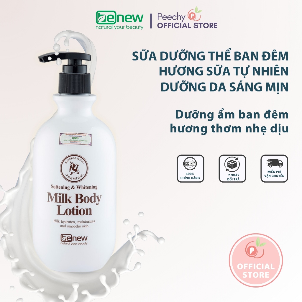 [CHÍNH HÃNG] Sữa dưỡng thể hương sữa BENEW Softening & Whitening Milk ...