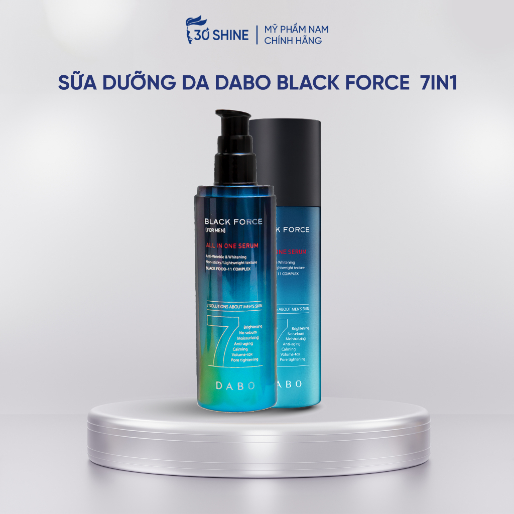 Tinh chất dưỡng da cho nam Dabo Black Force Serum 120ml - Serum 7IN1 ...
