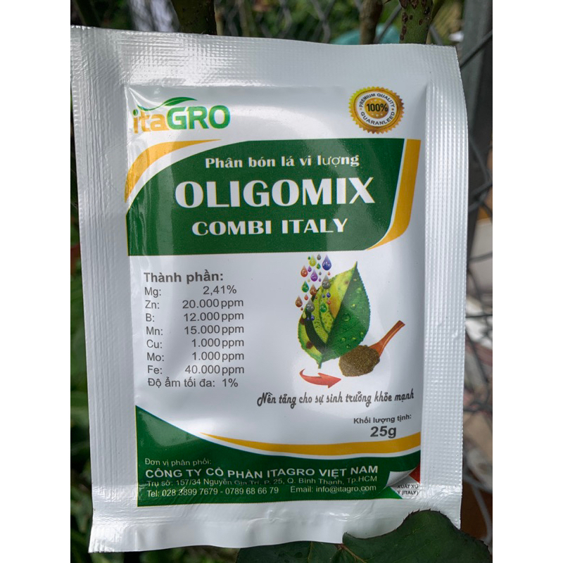 Oligomix Combi Italy 25gr: Cung cấp đầy đủ vi lượng giúp xanh lá, ngừa ...