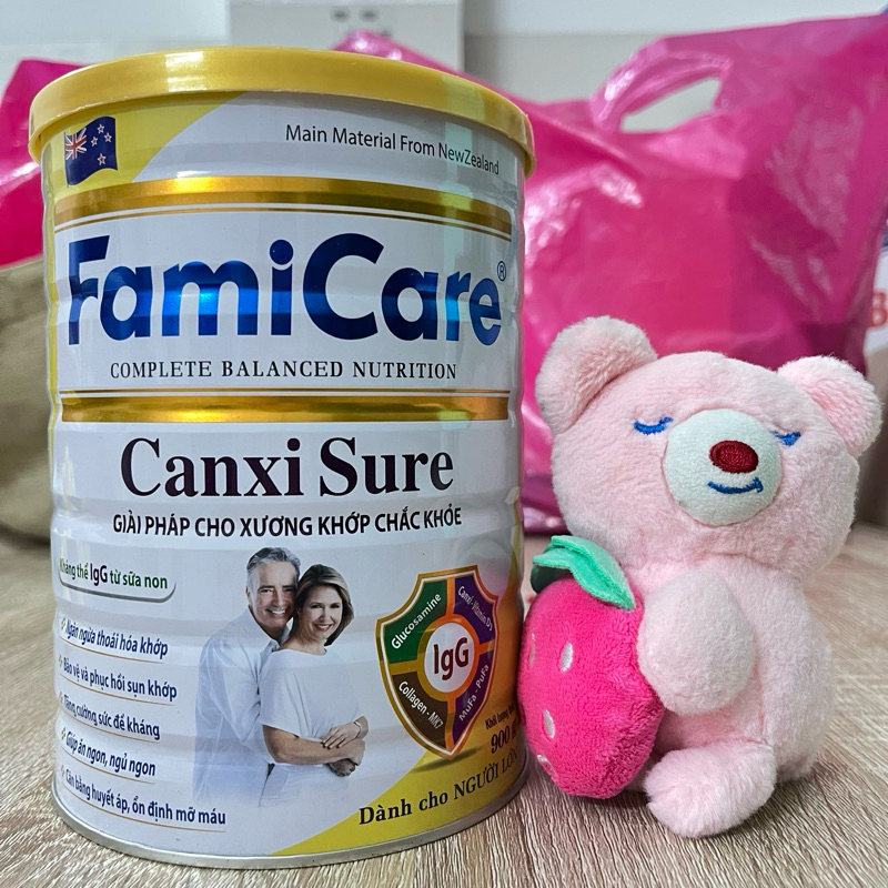 Sữa canxi cho người lớn, người bị tiểu đường FamiCare canxi 900g ...