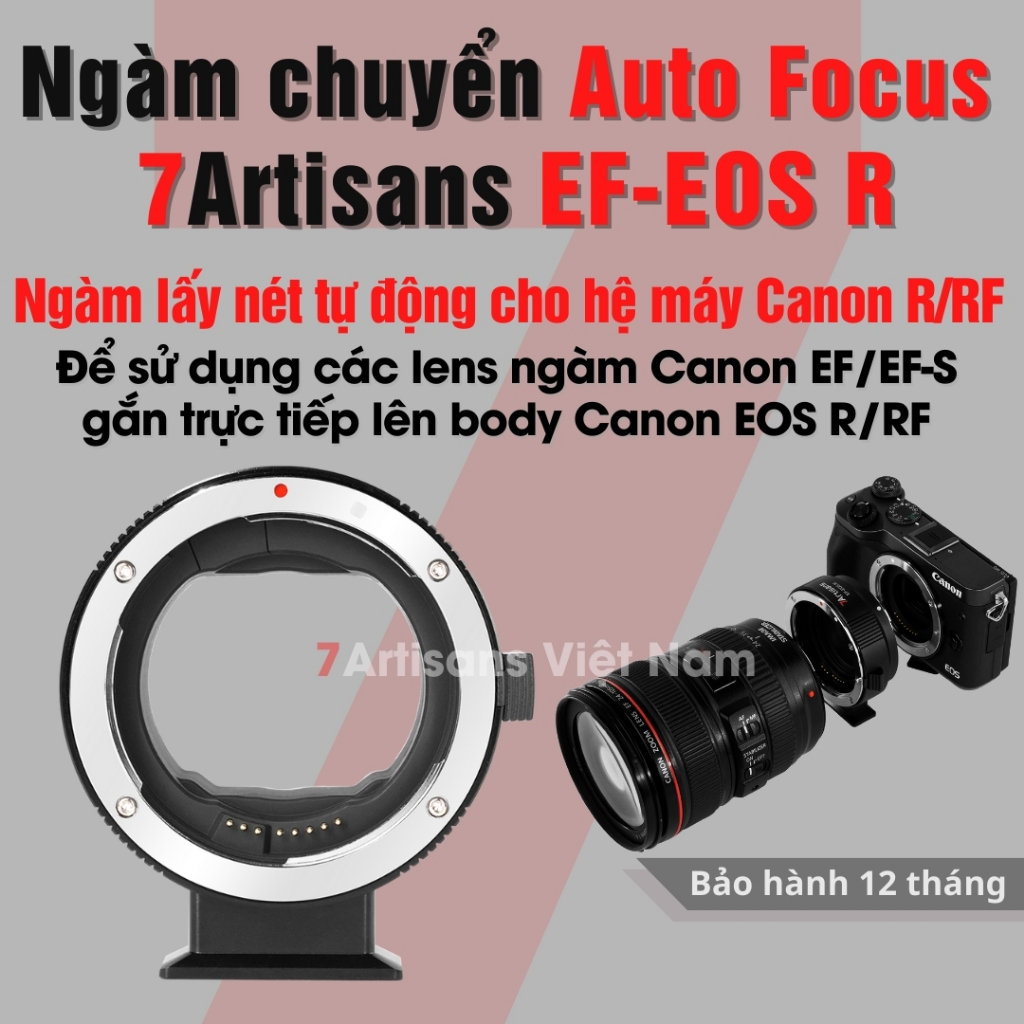 FREESHIP Ngàm chuyển AF Auto Focus 7Artisans EF-EOS R/RF cho ống kính Canon EF/EF-S và EOS R/RP ...