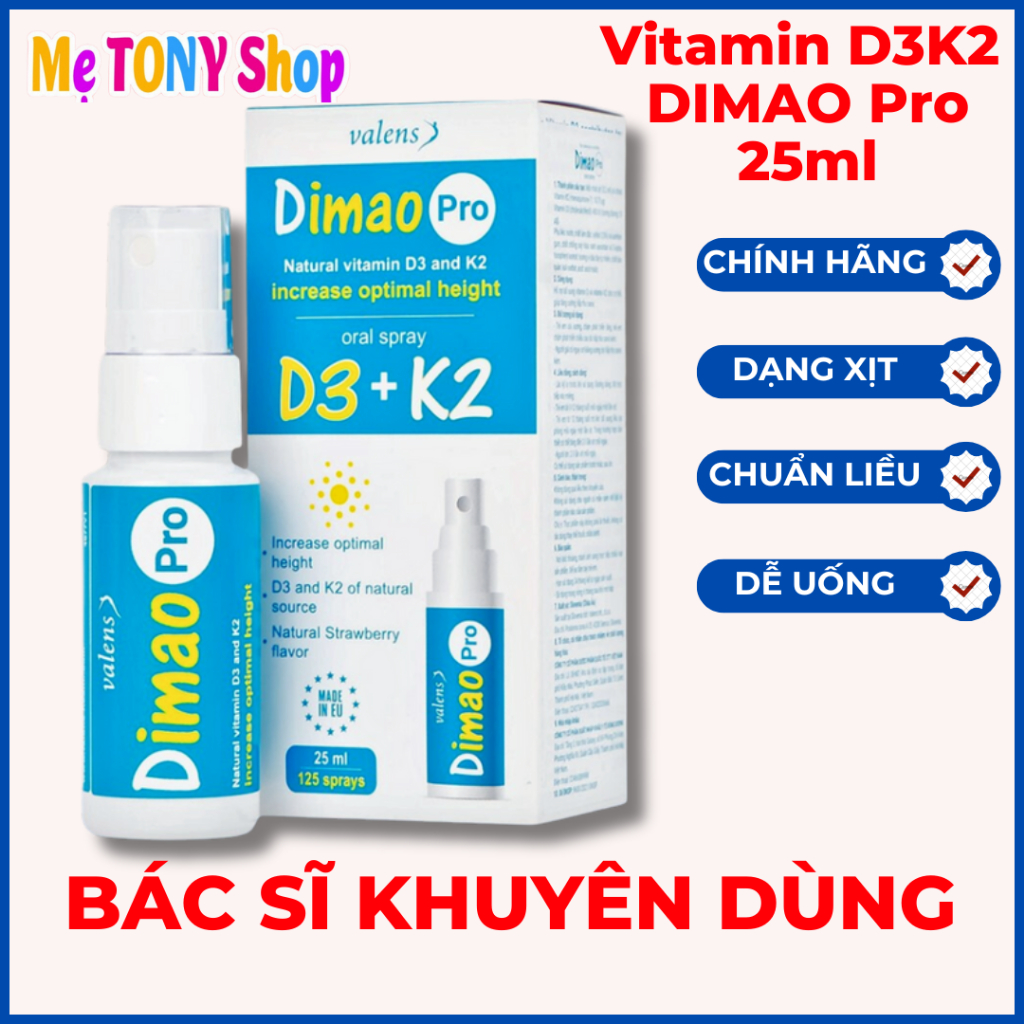 (Mua 2-TặngBÌNHnước)Vitamin D3K2 Dimao Pro,Vitamin D3K2 Chính Hãng ...