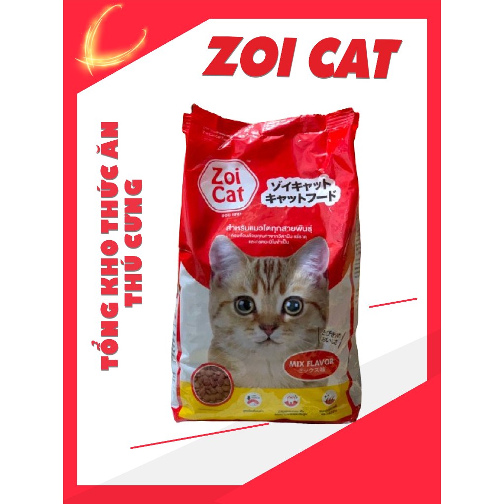 Thức Ăn Hạt Cho Mèo ZOI CAT gói 1kg - Thức Ăn Cho Mèo Mọi Độ Tuổi ...