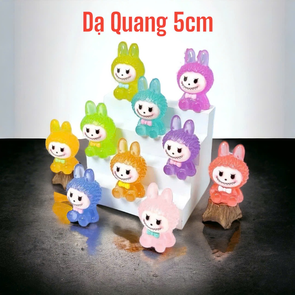 Túi mù charm LABUBU dạ quang 4 cm, Túi mù phát sáng ngẫu nhiên Labubu ...
