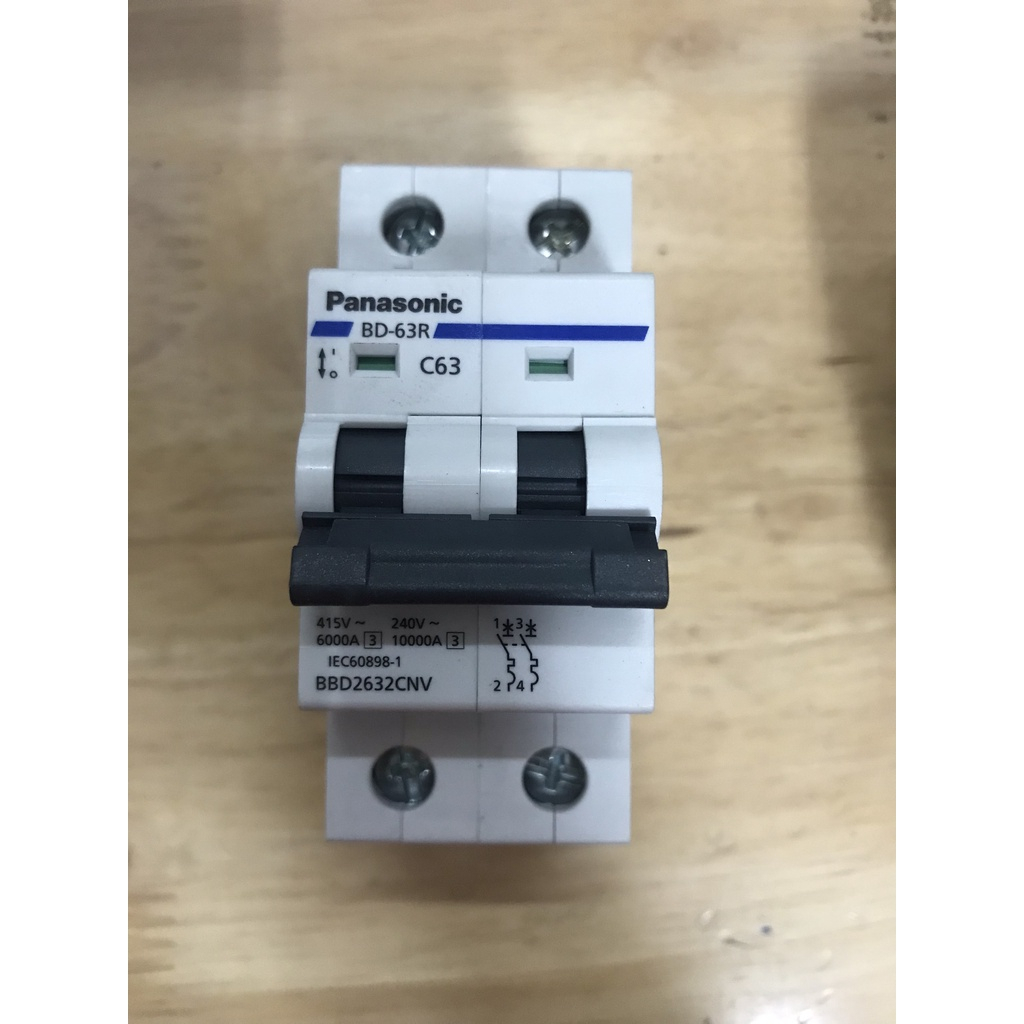 PANASONIC Cầu dao Aptomat CB 2 Pha 2 tép 25A 32A 40A 63A | Shopee Việt Nam
