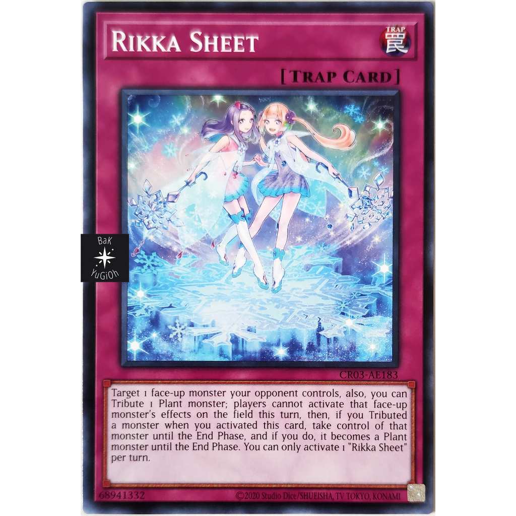 [BaK Yu-Gi-Oh!] [Thẻ Bài Chính Hãng] Rikka Sheet |AE+JP| Common | Shopee Việt Nam