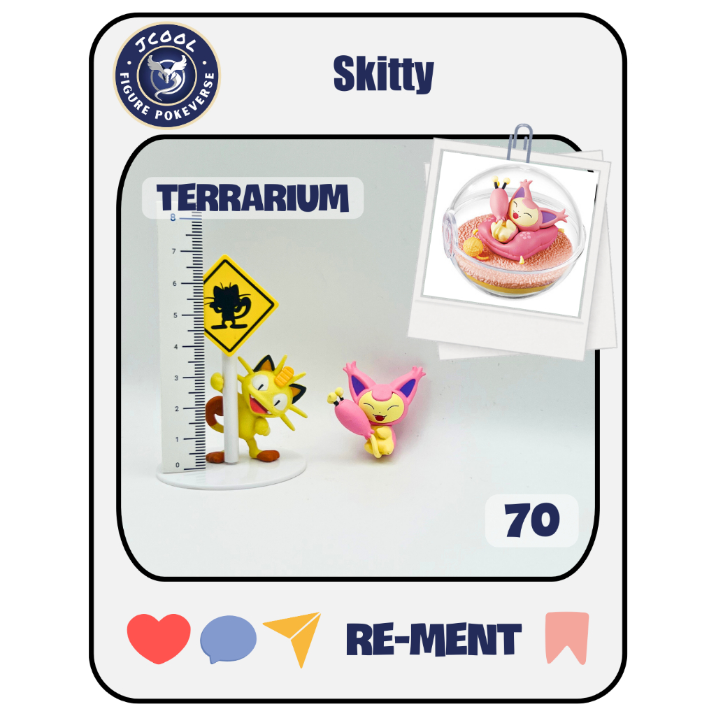 Skitty - Gen 3 vùng Hoenn - Mô hình Pokemon chính hãng RE-MENT dòng ...