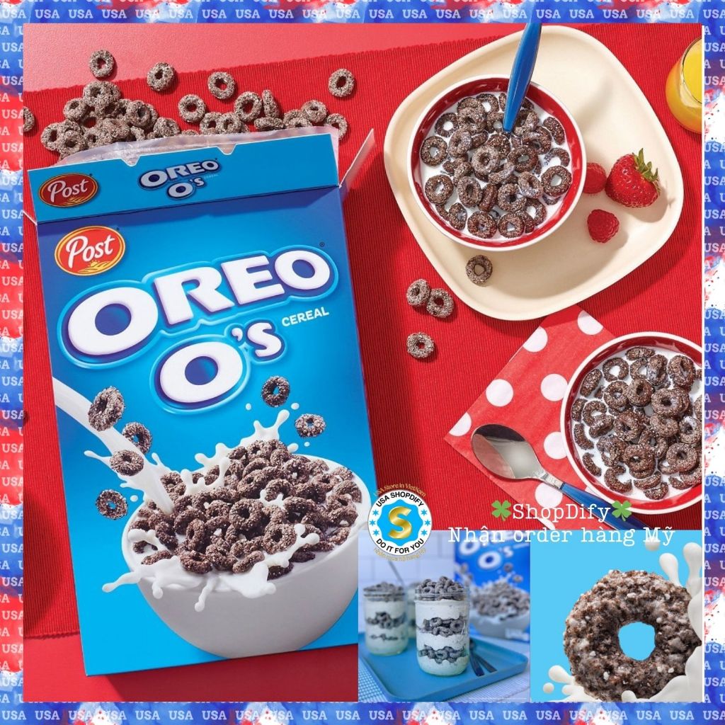 Hot - Ngũ cốc ăn sáng Oreo O's Cereal, Puffs Marshmallows Post hàng Mỹ ...