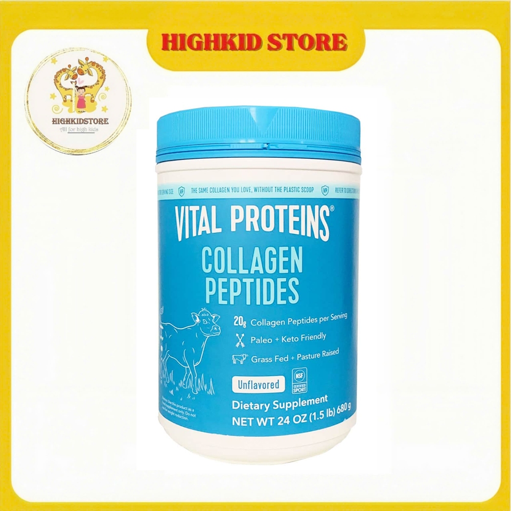 Bột collagen Vital Proteins Collagen Peptides Unflavored 680G CỦA MỸ | Shopee Việt Nam