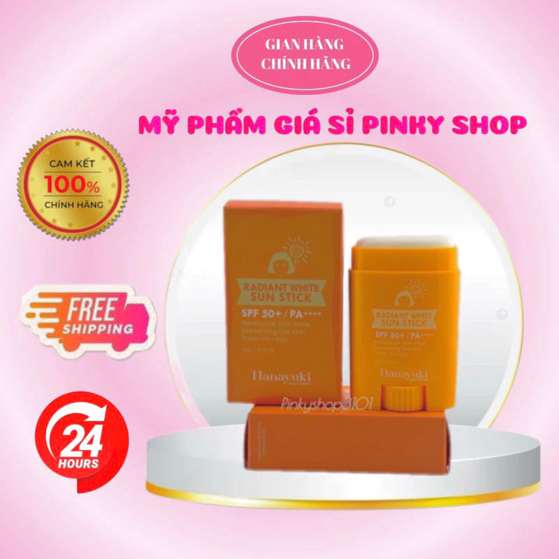 Sáp lăn Chống Nắng Hanayuki Radiant White Sun Stick Kem Chống Nắng ...
