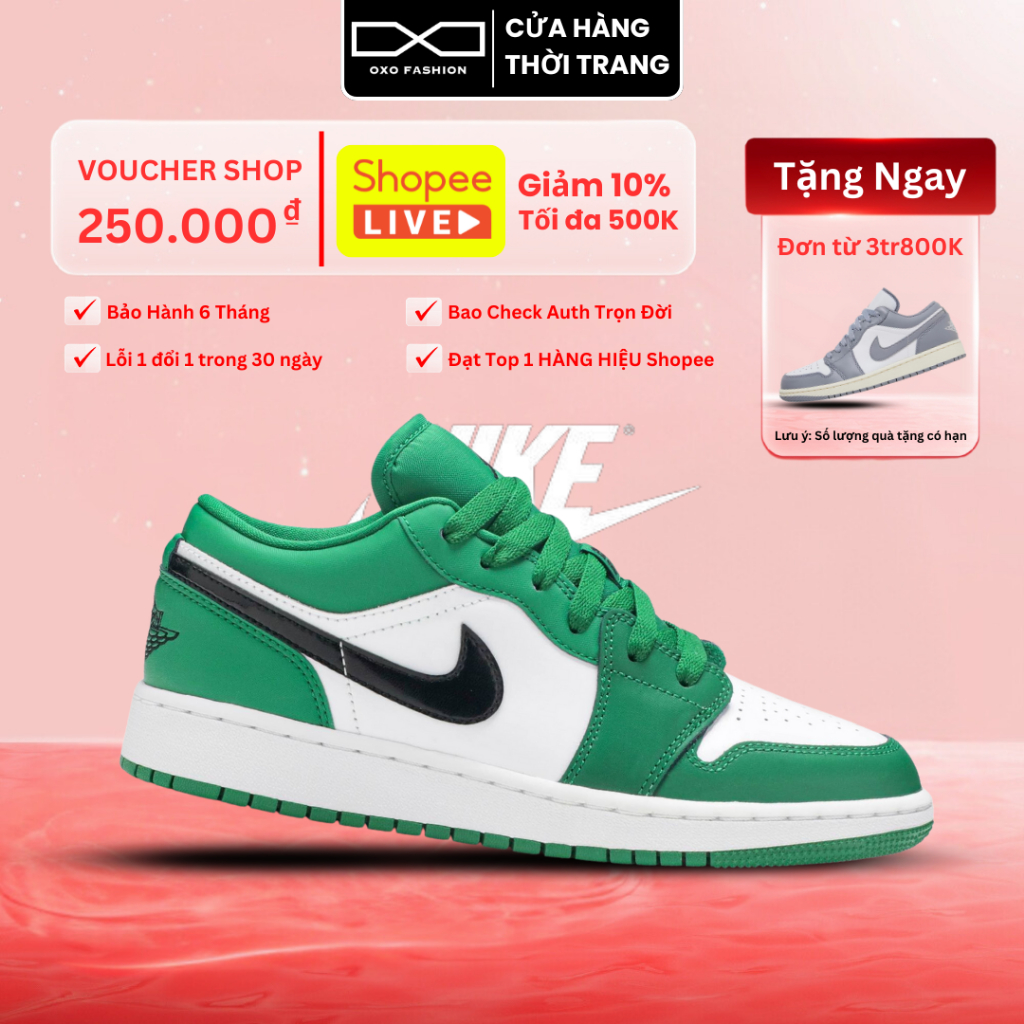 Giày Air Jordan 1 Low Pine Green 553558-301 chính hãng thể thao cho nam ...