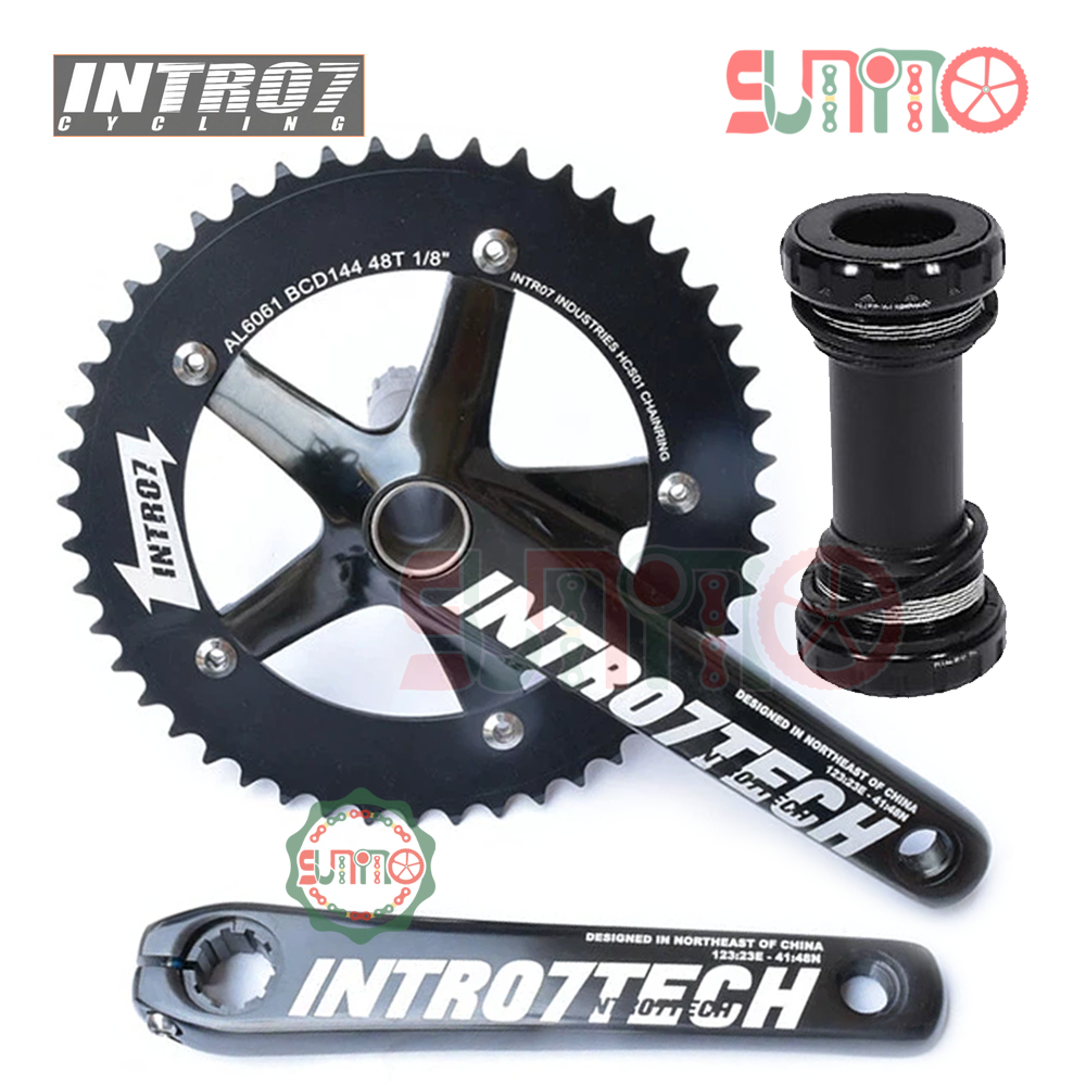 Giò dĩa cốt rỗng INTRO7 Tech 48T kèm BB73 cho xe đạp fixed gear ...