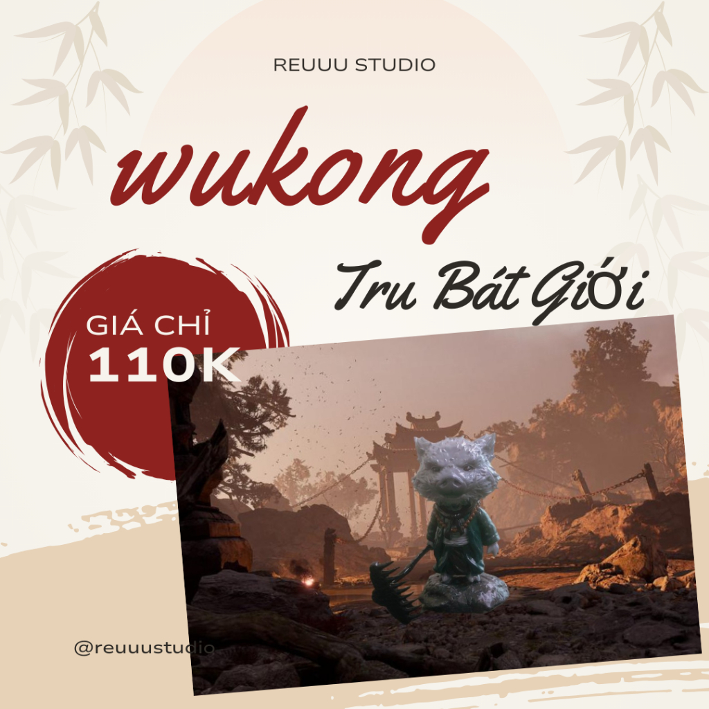 Mô hình Trư Bát Giới Black Myth Wukong in 3D sắc nét - trang trí tiểu ...