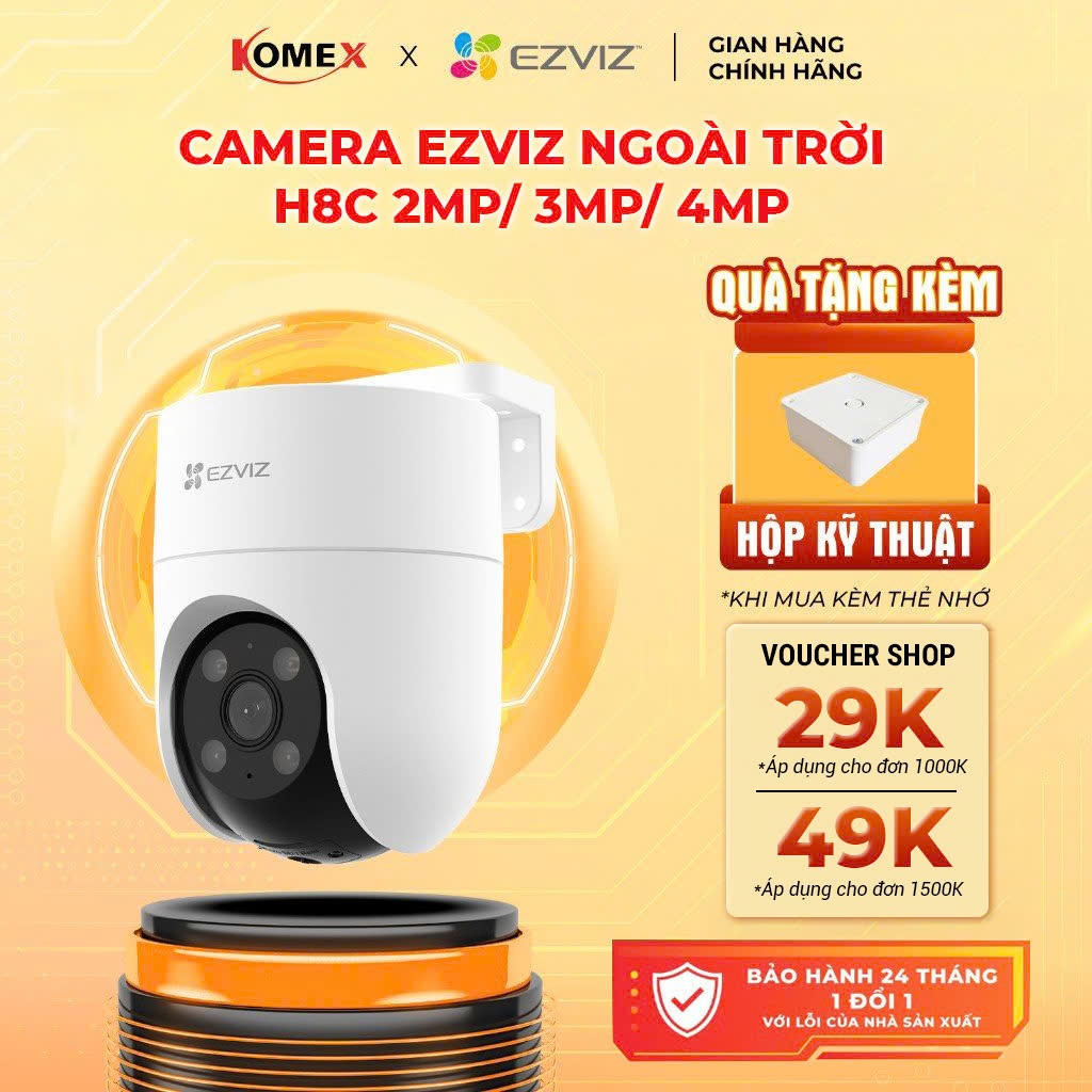 Camera Wifi EZVIZ ngoài trời - H8C 2MP / PRO 3MP / PRO 4MP chính hãng ...