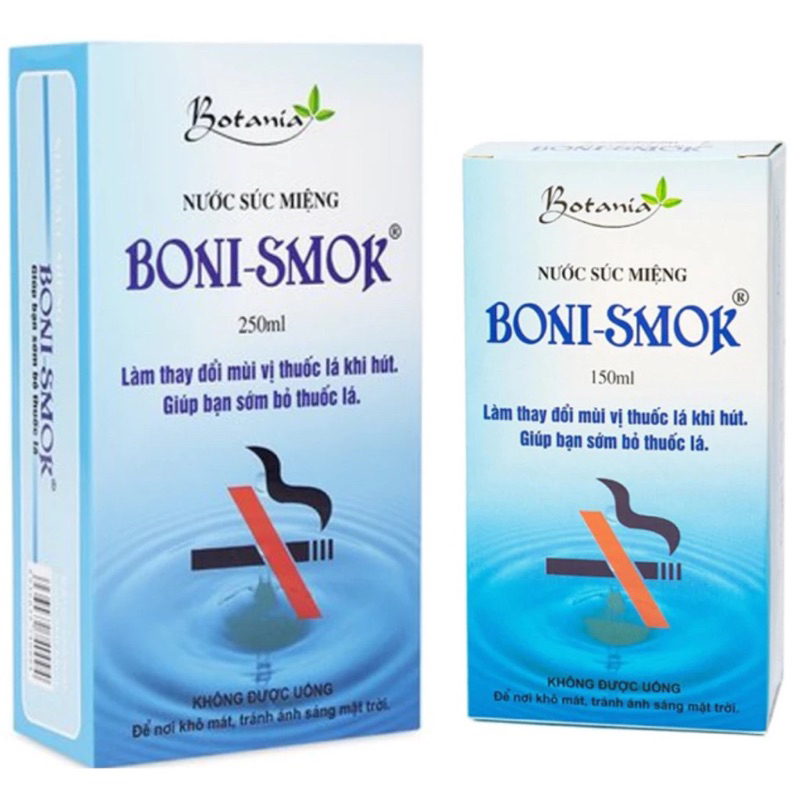 (Chinh hãng )Nước súc miệng Boni- smok hỗ trợ làm sạch răng miệng , hơi ...