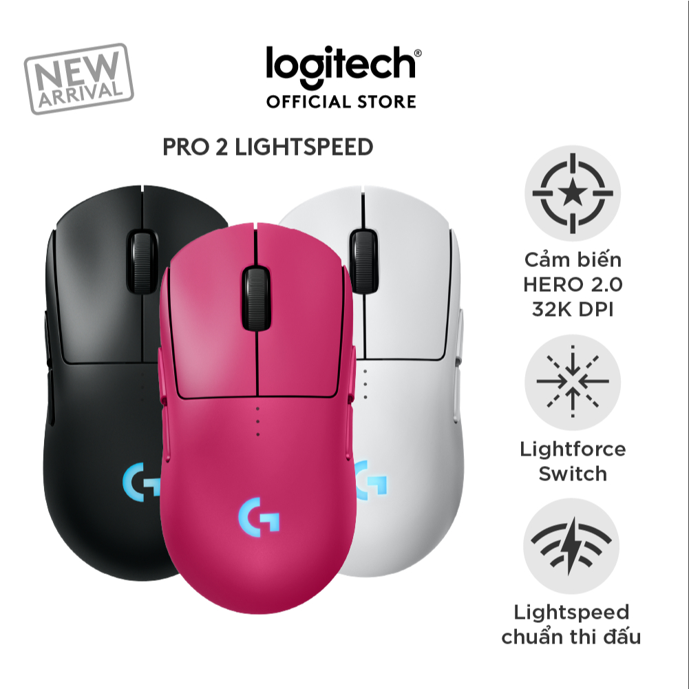 Chuột Gaming không dây Logitech G PRO 2 LIGHTSPEED, Switch LIGHTFORCE ...