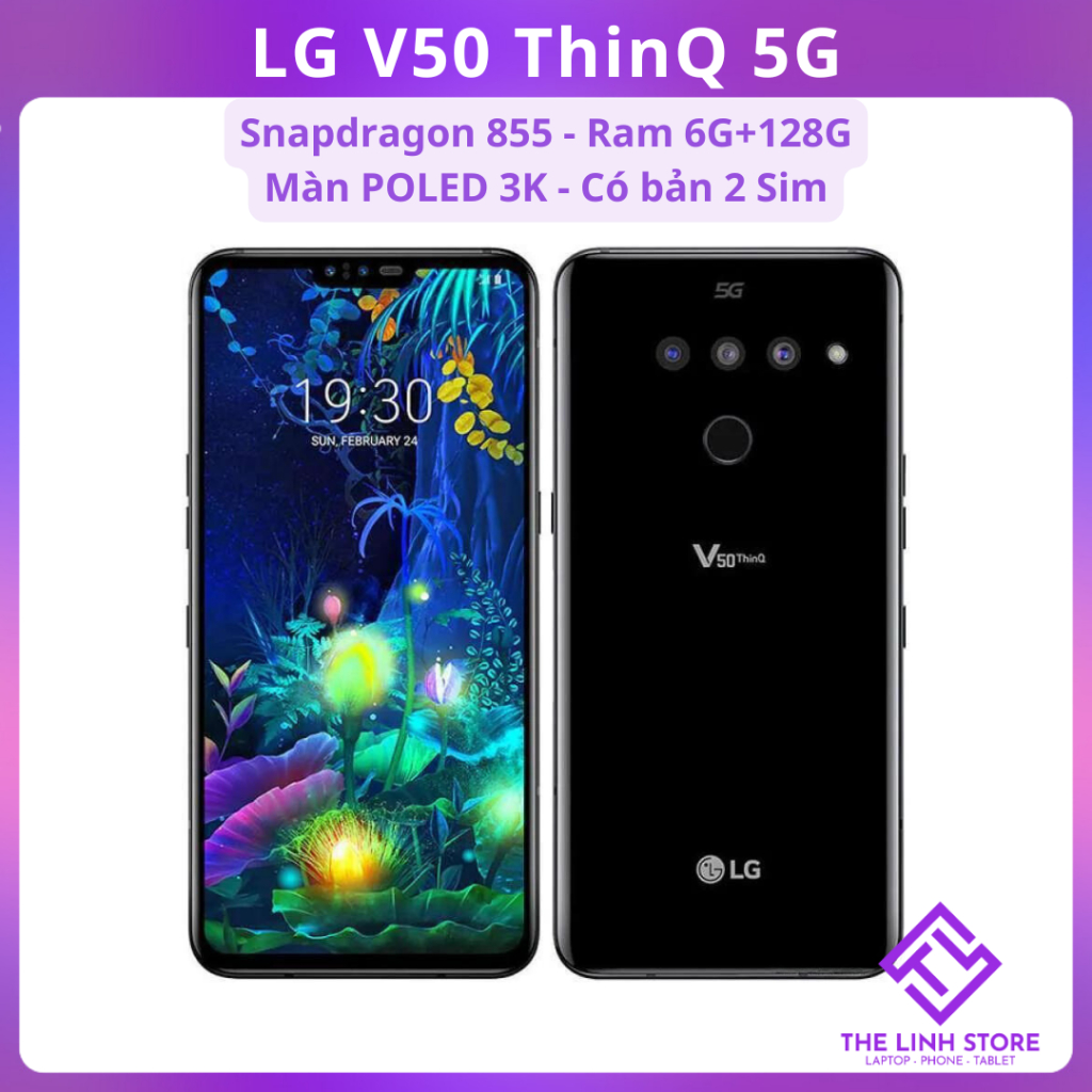 Điện thoại LG V50 ThinQ có 2 Sim màn OLED 6.4 inch - Snap 855 ram 6G 128G | Shopee Việt Nam