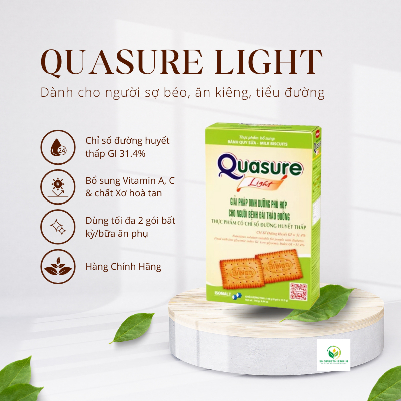 Bánh Quy Quasure Light Sữa Bibica 140g - Thực phẩm dành cho người ăn ...