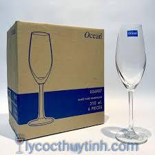 Bộ 6 Ly Uống Rượu Vang Trắng Đẹp Champagne Thủy Tinh Ocean Santé Flute Champagne 026F07 Dung ...