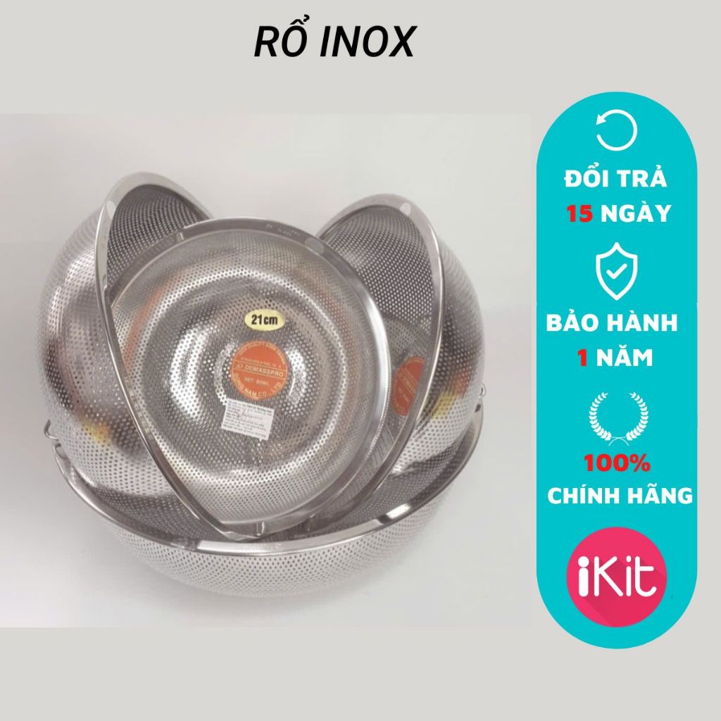 Rổ inox, rá inox. Rổ cực kỳ chắc chắn và cứng cáp, không bị han rỉ ...