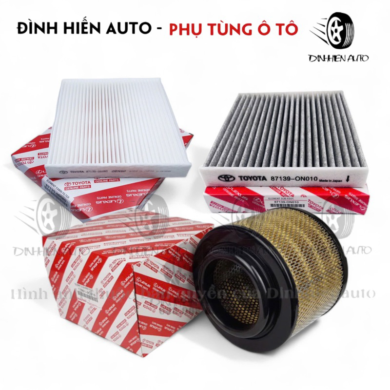 Lọc gió động cơ, lọc điều hoà Innova (2003-2015), Fortuner (2003-2015 ...