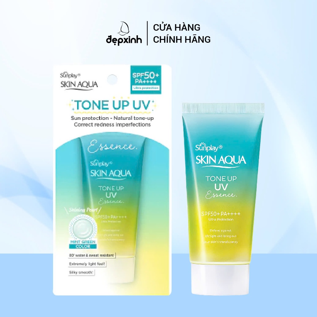 Tinh chất chống nắng nâng tông Sunplay Skin Aqua Tone Up UV Essence ...