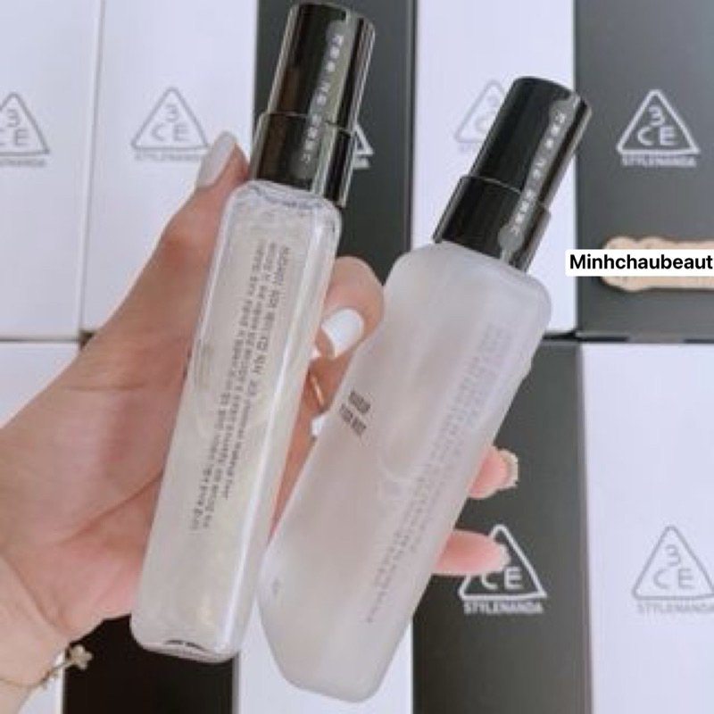 XỊT KHOÁNG 3CE SHIMMER MAKEUP FIXER 95ML-NHŨ-TRẮNG [Chính Hãng] | Shopee Việt Nam