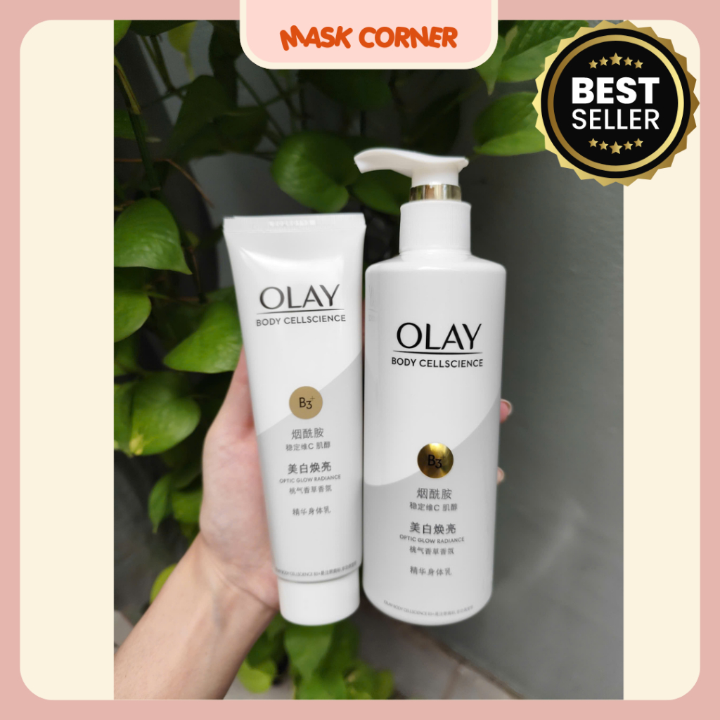 Dưỡng thể body OLAY B3+ Optic Glow & Radiance siêu trắng da 250ml [Bản nâng cấp] | Shopee Việt Nam